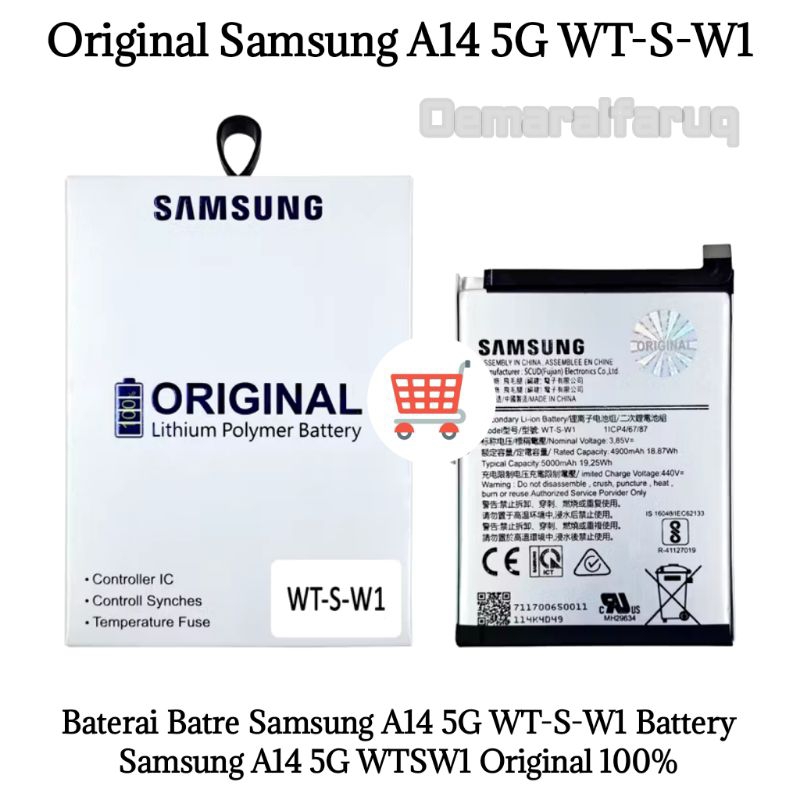 Jual Baterai Batre Samsung A14 5G WT-S-W1 Battery Samsung A14 5G WTSW1 ...