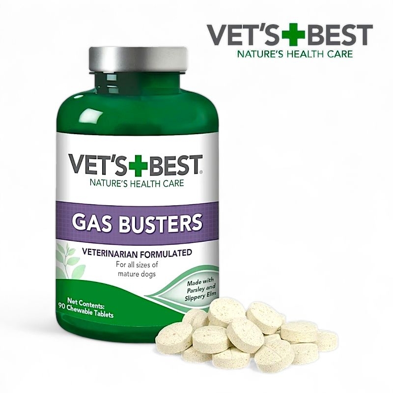 Jual VET'S BEST Gas Buster Tablets Natural Formula For Dog | Shopee ...