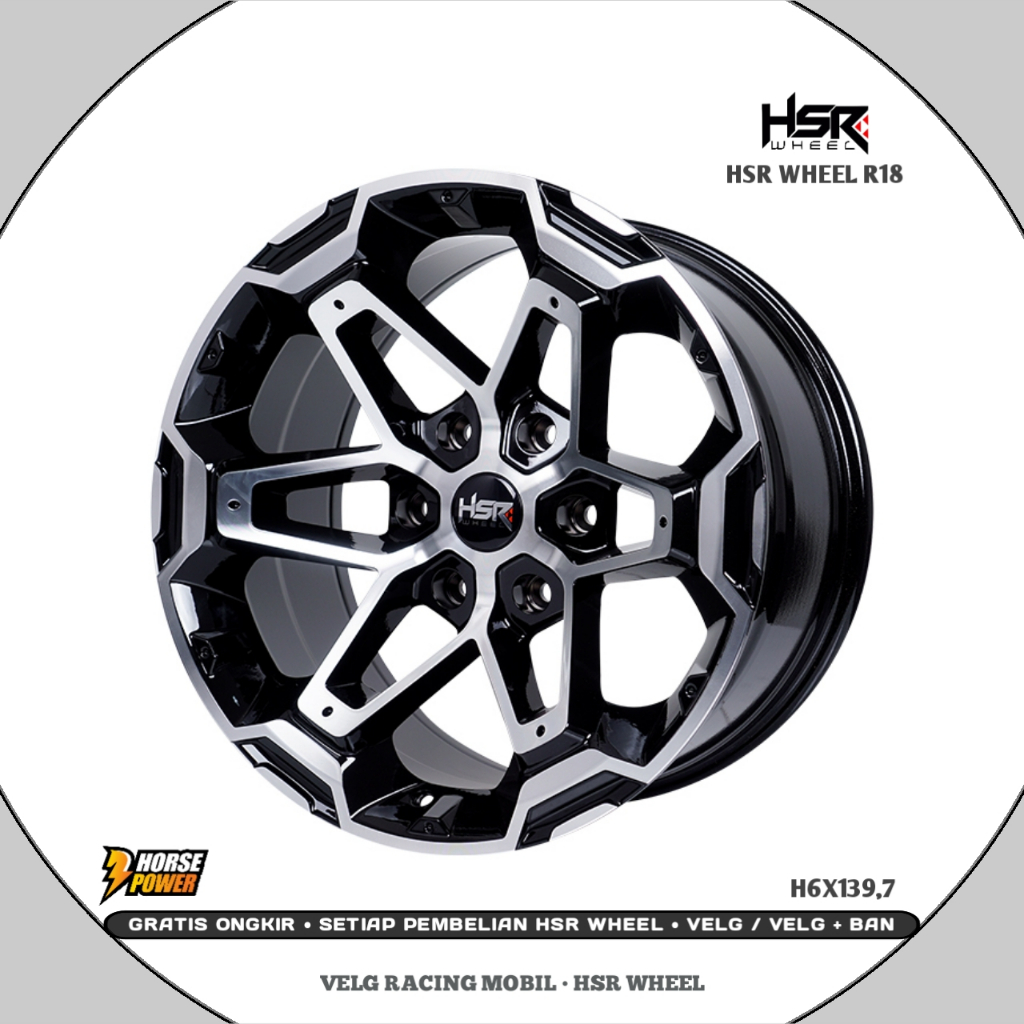 Jual Velg R18 • Mobil 6 Baut Roda • Hsr Lagong • Single Pcd 6 x 139,7 ...
