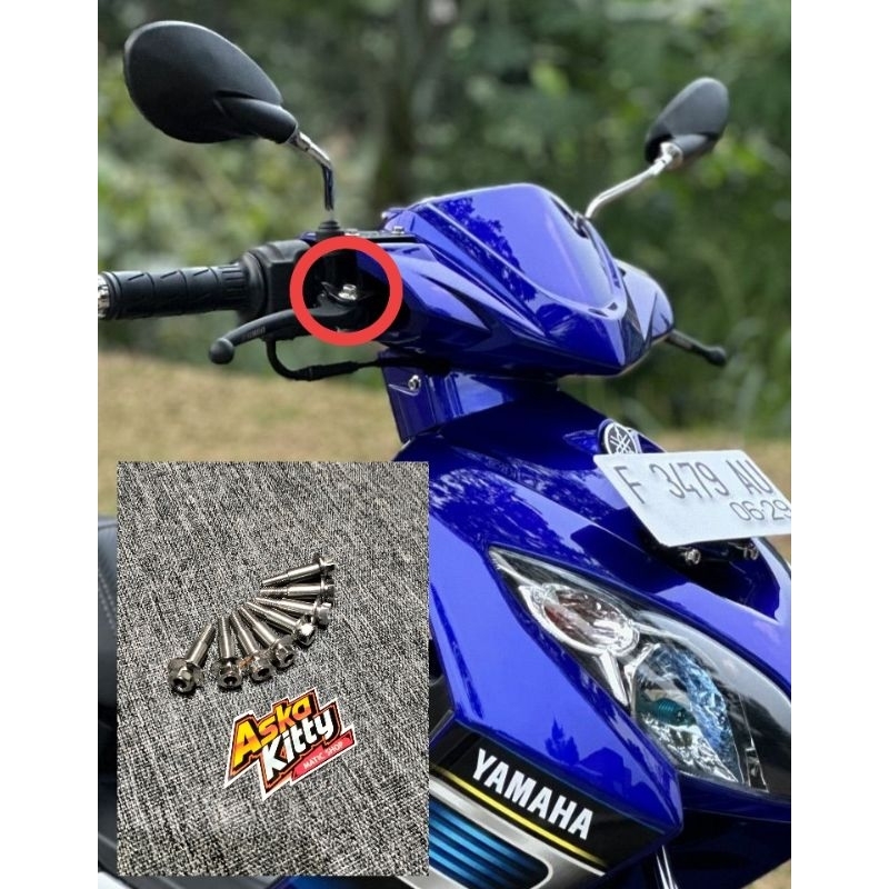 Jual Baut handle rem kanan nouvo Mio stainless 2 kunci | Shopee Indonesia