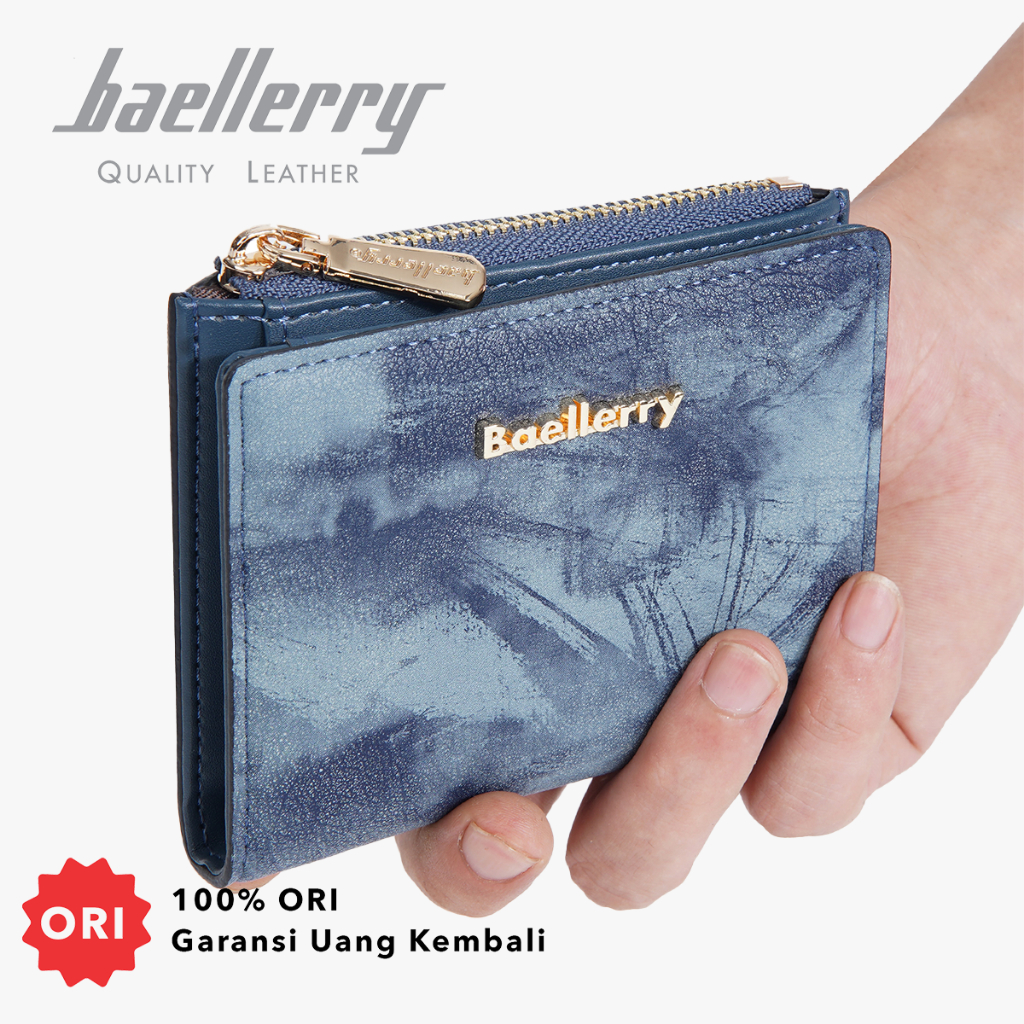 Jual BAELLERRY N8337 Dompet Wanita Lipat Bahan Kulit PU Leather Premium ...