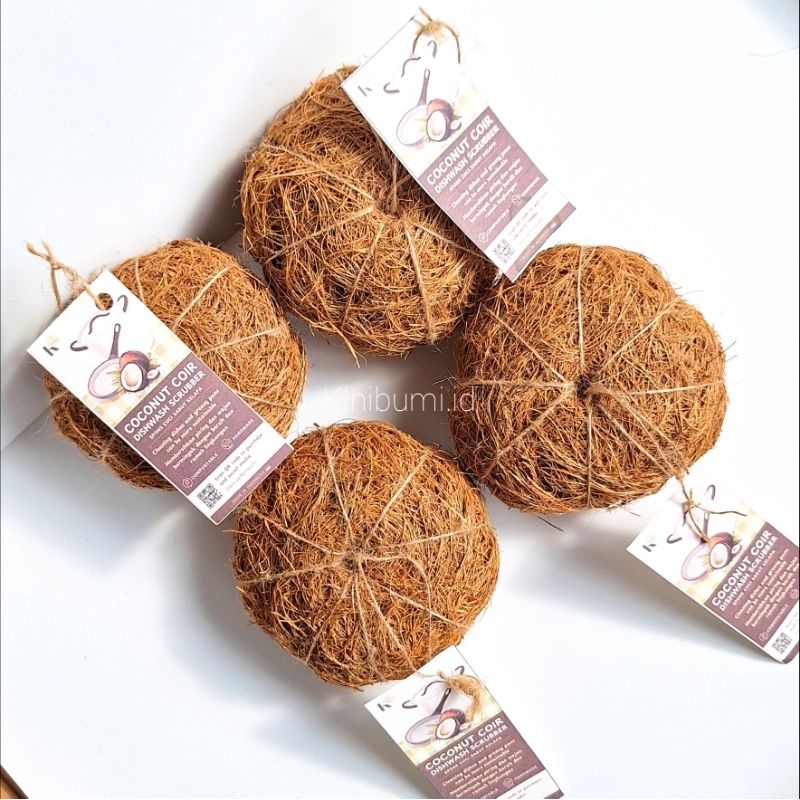 Jual Coconut Coir Ball Dishwash Scrub Spons Cuci Sabut Kelapa Spons ...
