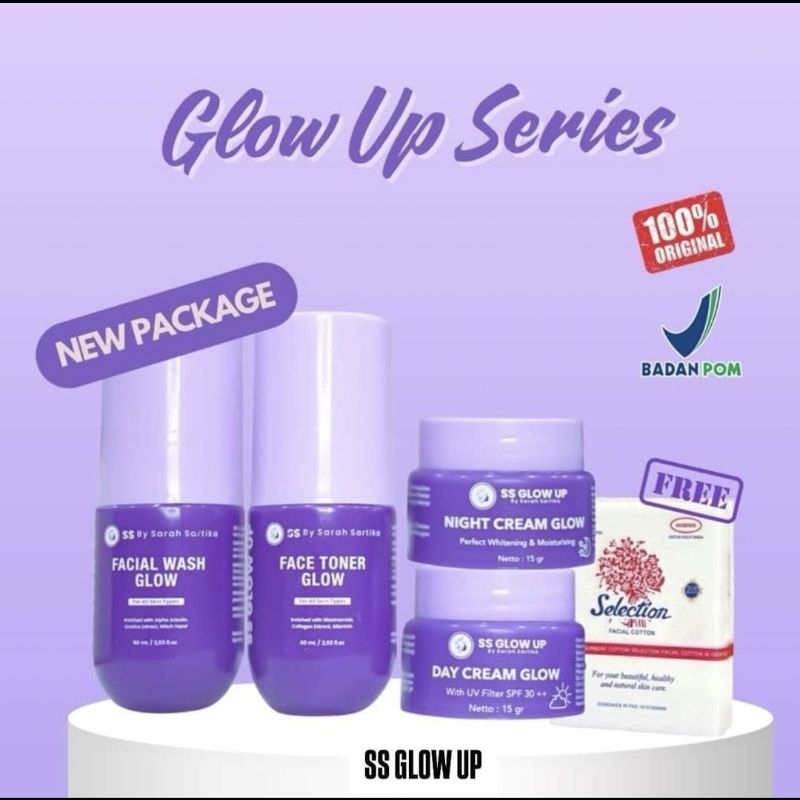 Jual SS GLOW UPPaket GLOW UP SERIES By Sartika Diman (cocok untuk kulit ...