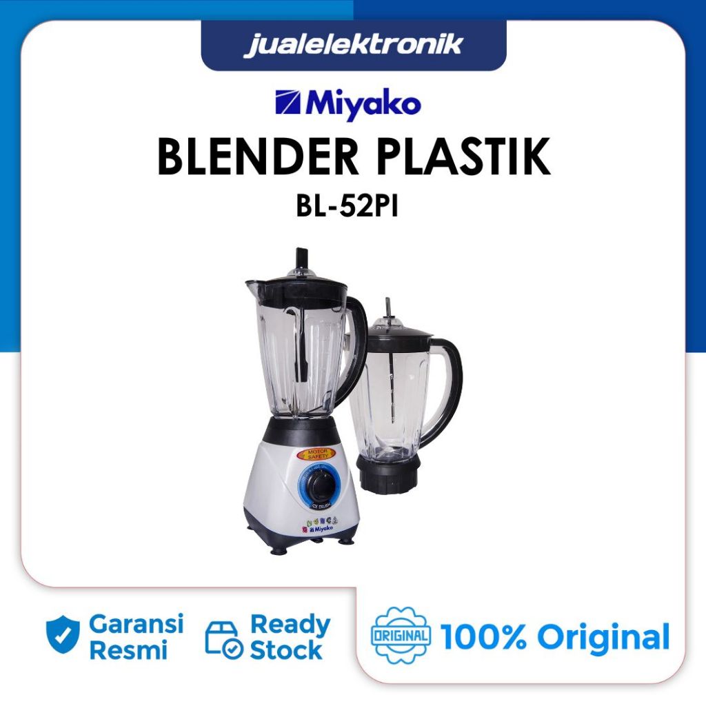 Jual Miyako BL 52 PI Blender Plastik 2 Gelas BL52PI Pelumat | Shopee ...