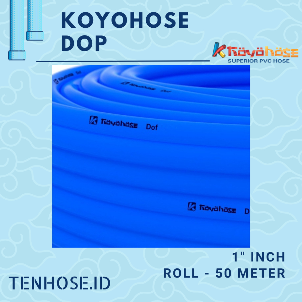 Jual Selang Air Koyohose Dop 1" Inch 50 Meter Tebal Roll Air Taman | Shopee Indonesia
