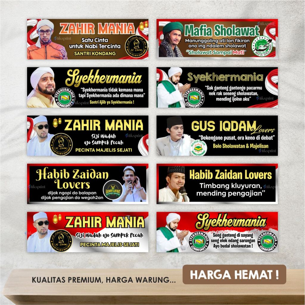 Jual (isi 45 pcs ) NEW Stiker Majelis Zahirmania, Syekhermania ...