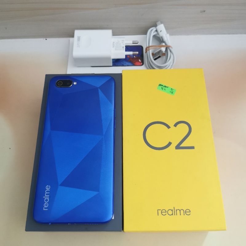 Jual Realme C2 ram 2GB 16GB Biru Bekas - Fullset resmi - second ...