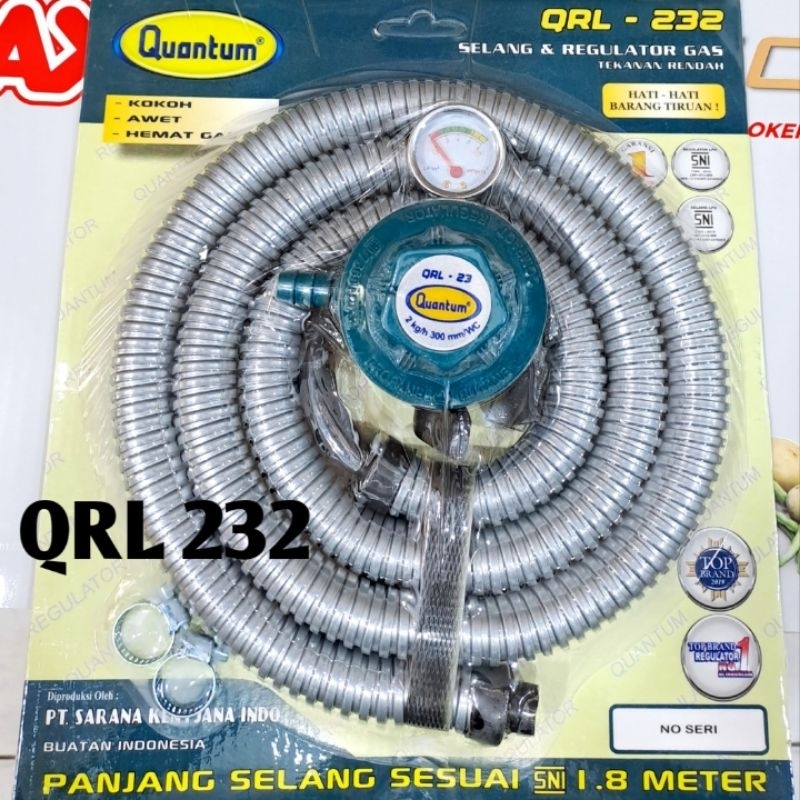 Jual Regulator,selang gas original Quantum QRL 232 | Shopee Indonesia