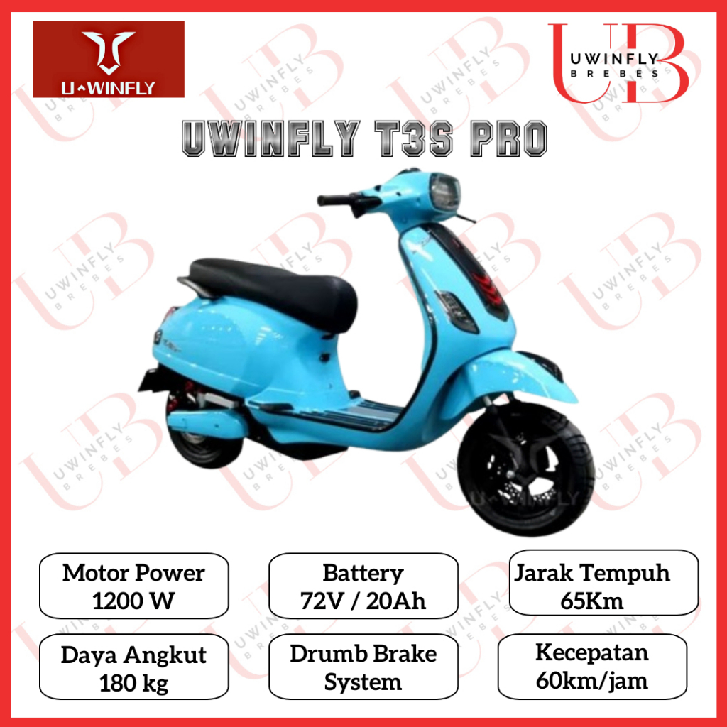 Jual UWINFLY MOTOR LISTRIK T3S PRO GARANSI RESMI | Shopee Indonesia