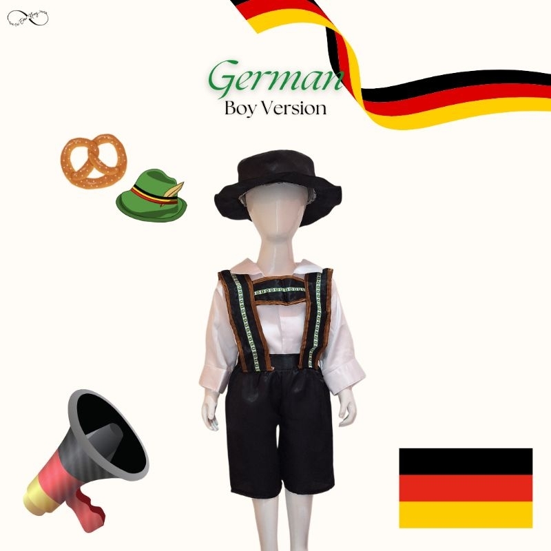Jual Kostum Pakaian Jerman untuk Anak Laki-laki | German Traditional ...