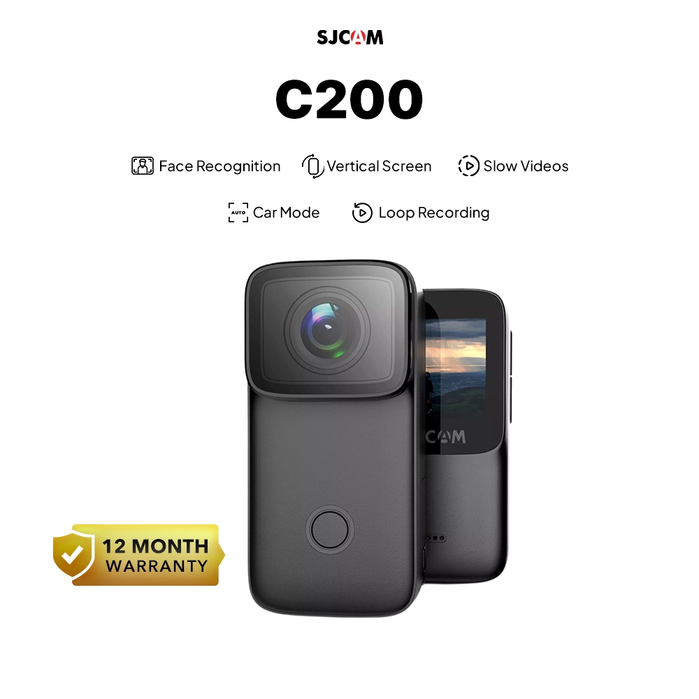 Jual SJCAM C200 Body action camera security thumb camera kamera ...