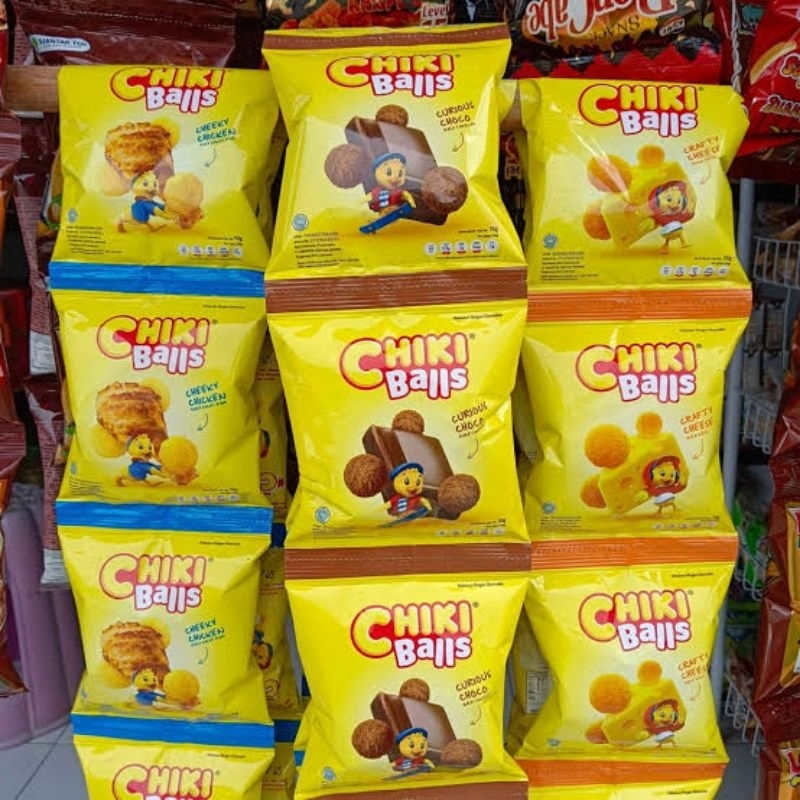 Jual CHIKI BALLS Snack Renceng Isi 10 Pcs x 16g | Shopee Indonesia