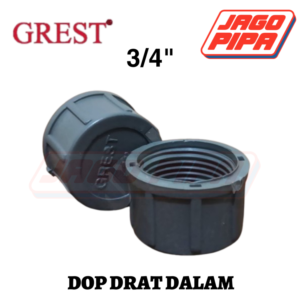 Jual Grest Dop Drat Dalam 3/4 Inch AW Ulir Dalam Cap Drat 3/4" Tutup ...