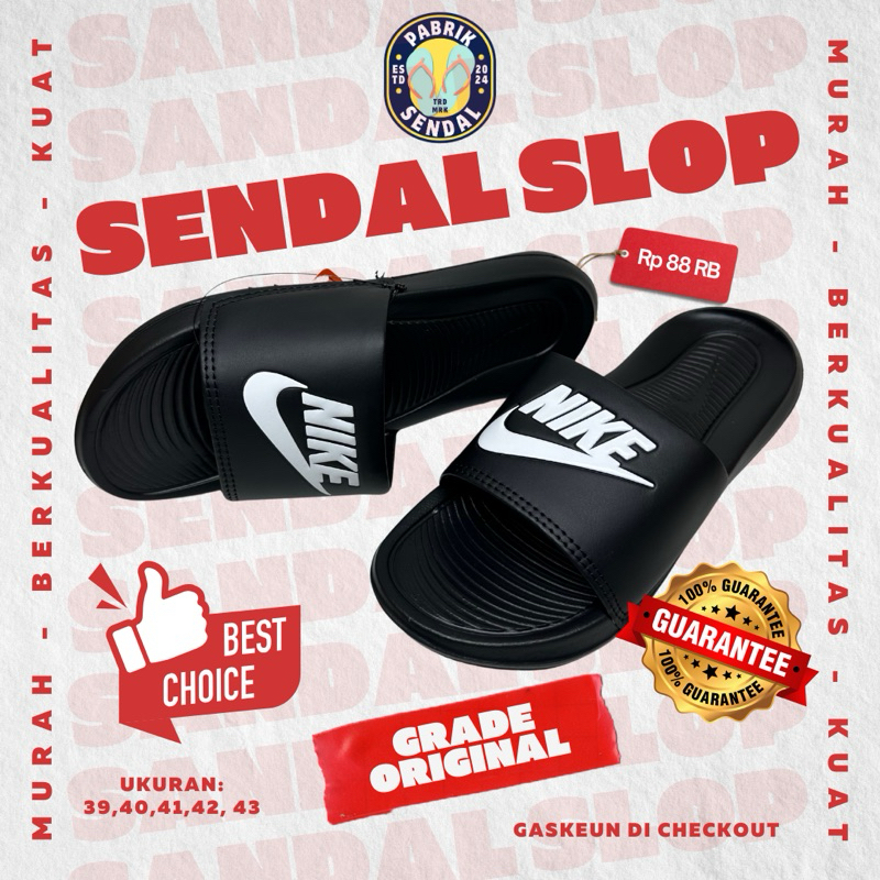 Jual SENDAL SLIDE SLOP Nike Victory one PREMIUM ORIGINAL CASUAL PRIA ...