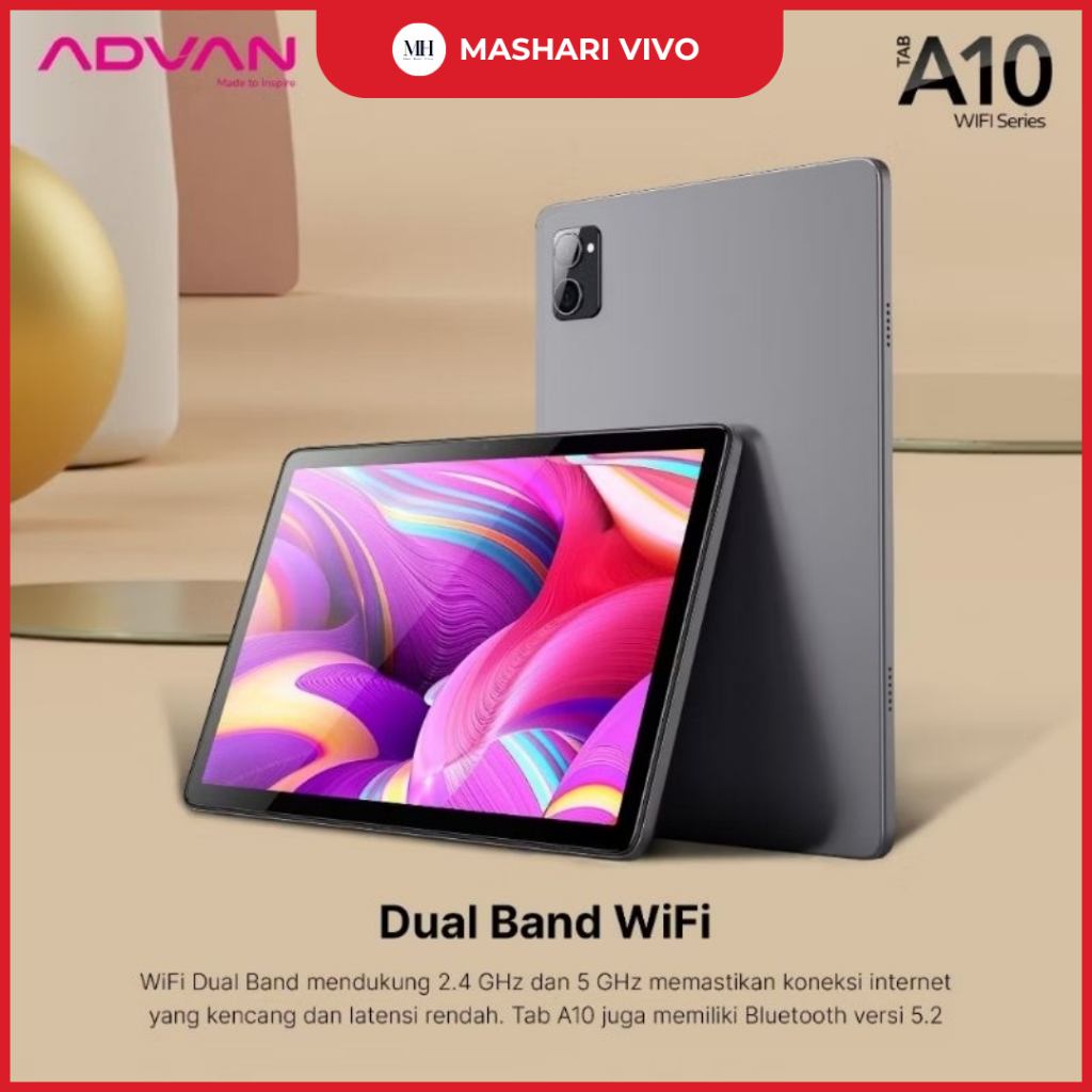 Jual ADVAN TAB A10 WIFI ONLY 4/64GB 10.1" IPS SCREEN TABLET ANDROID 14 ...