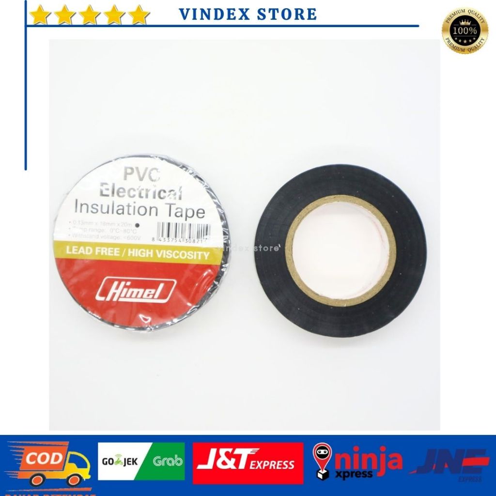 Jual ISOLASI LISTRIK HITAM SOLATIP LAKBAN PVC ELEKTRICAL TAPE UNIVERSAL ...