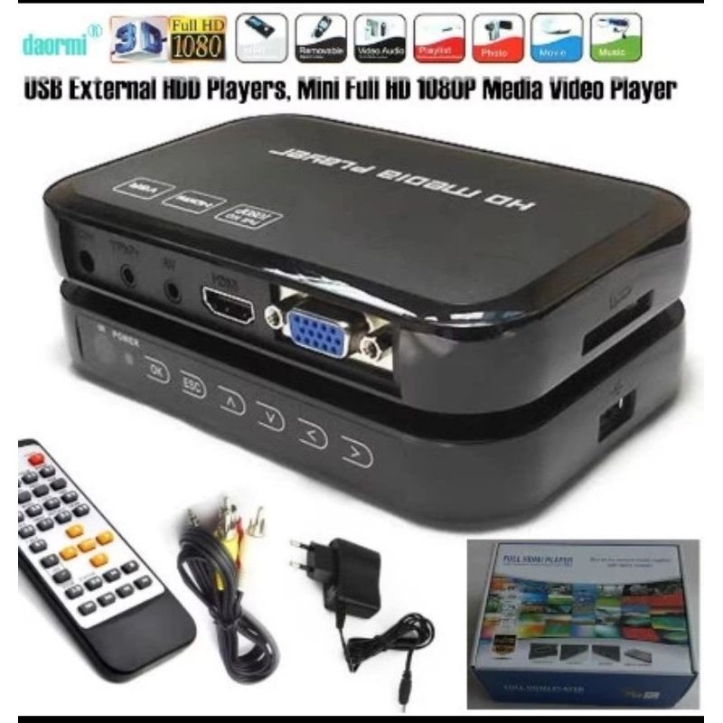Jual HDMI Media Player Full HD 1080P | Shopee Indonesia