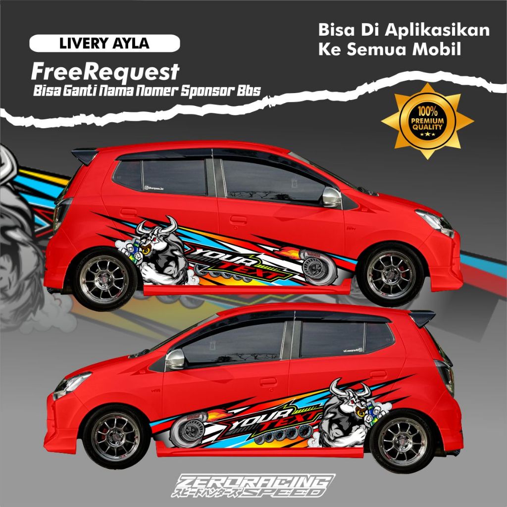Jual STIKER MOBIL AYLA ,AGYA ,JAZZ RS STIKER MOBIL YARIS STIKER AYLA ...