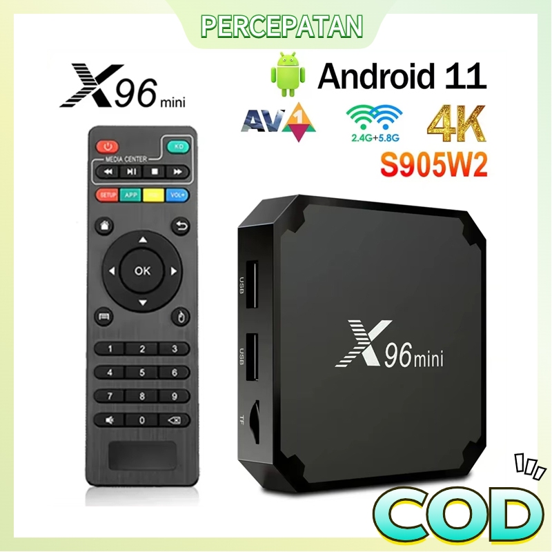 Jual X96 Mini S905W2 Set Top Box 2.4G/5G WiFi Android 11.0 Kotak TV ...