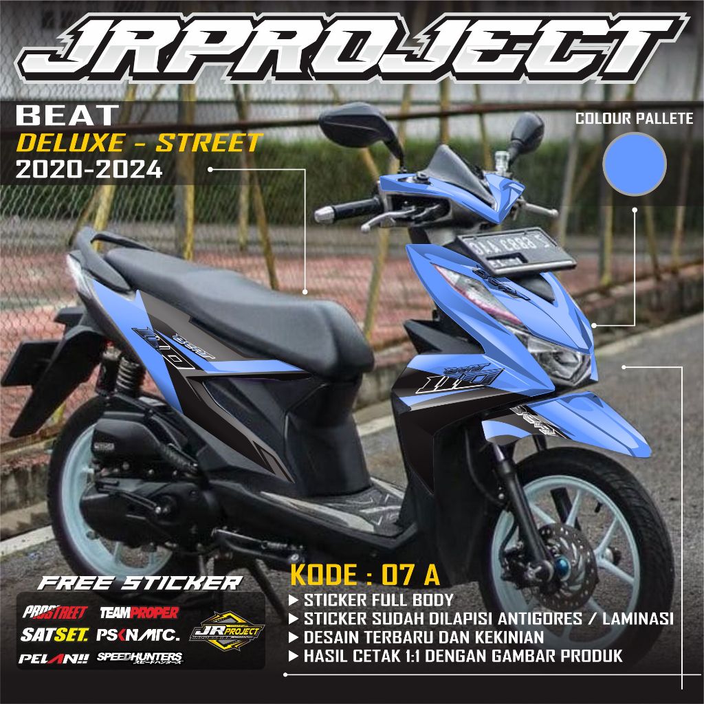 Jual ( BISA COD) TERMURAH!! Decal Sticker Honda Beat DELUXE STREET 2020 ...