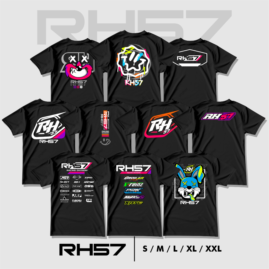 Jual ( COD ) Kaos RH57 Racing Hell Terbaru - Tshirt Pria Wanita Lengan ...