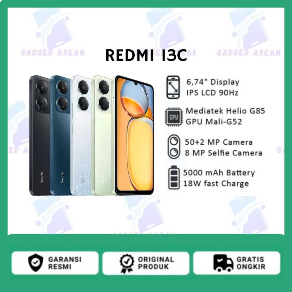 Jual Xiaomi Redmi 13c 6/128gb Garansi Resmi | Shopee Indonesia