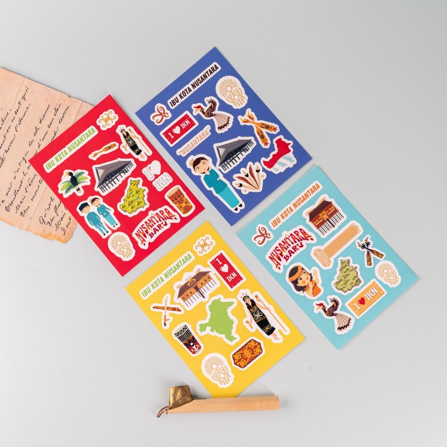 Jual Sticker Scrapbook Nusantara Baru Stiker IKN Ibukota Negara ...