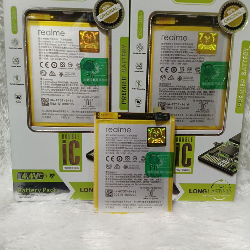 Jual BATERAI ORIGINAL 100% REALME BLP757 For REALME 6/6 PRO/NARZO ...