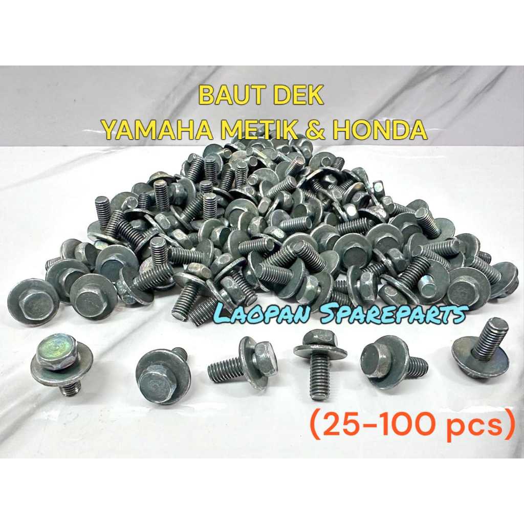 Jual BAUT DEK ( 25-100 PCS ) | BAUT BORDES HONDA & YAMAHA MATIC BEAT ...