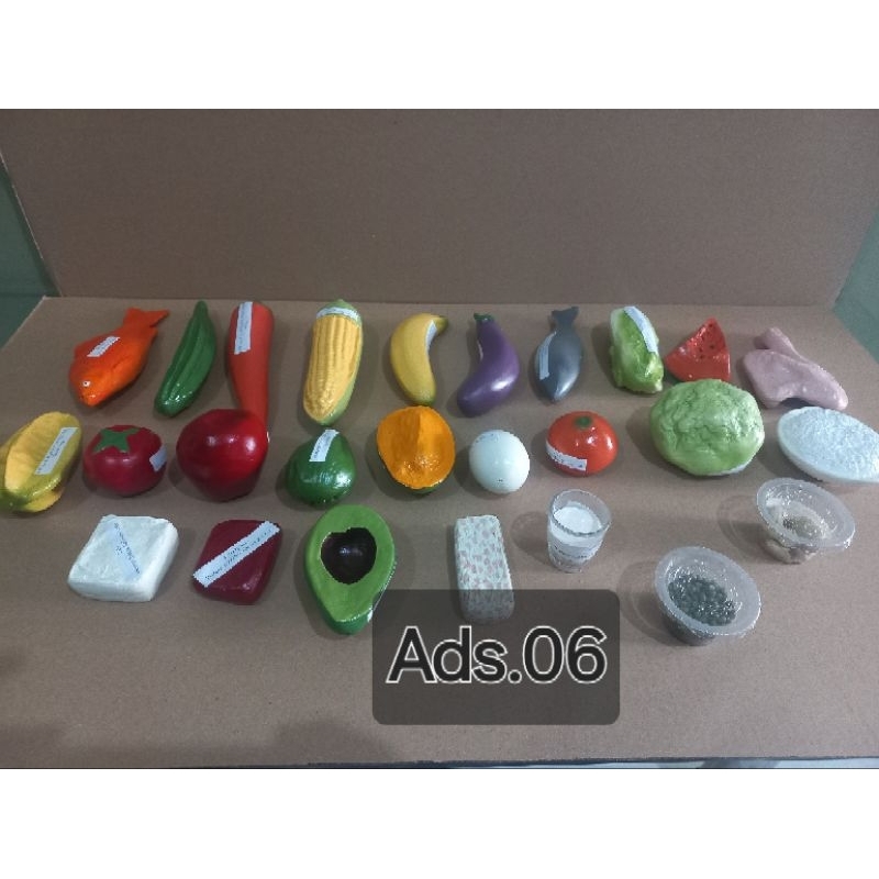 Jual Food Model 51 Item / Replila Gizi Harian / 4 Sehat 5 Sempurna ...