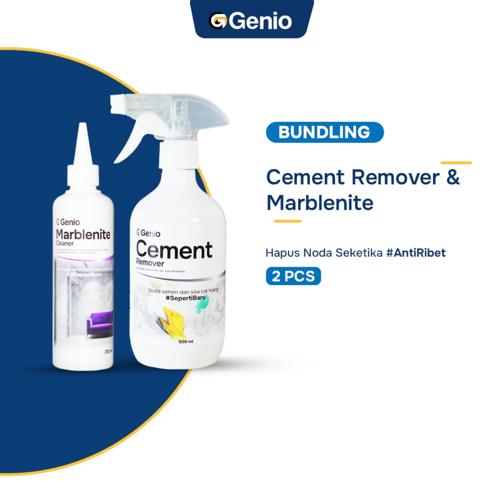Jual Genio | Cement Remover Spray & Genio Marblenite Cleaner 250ml ...