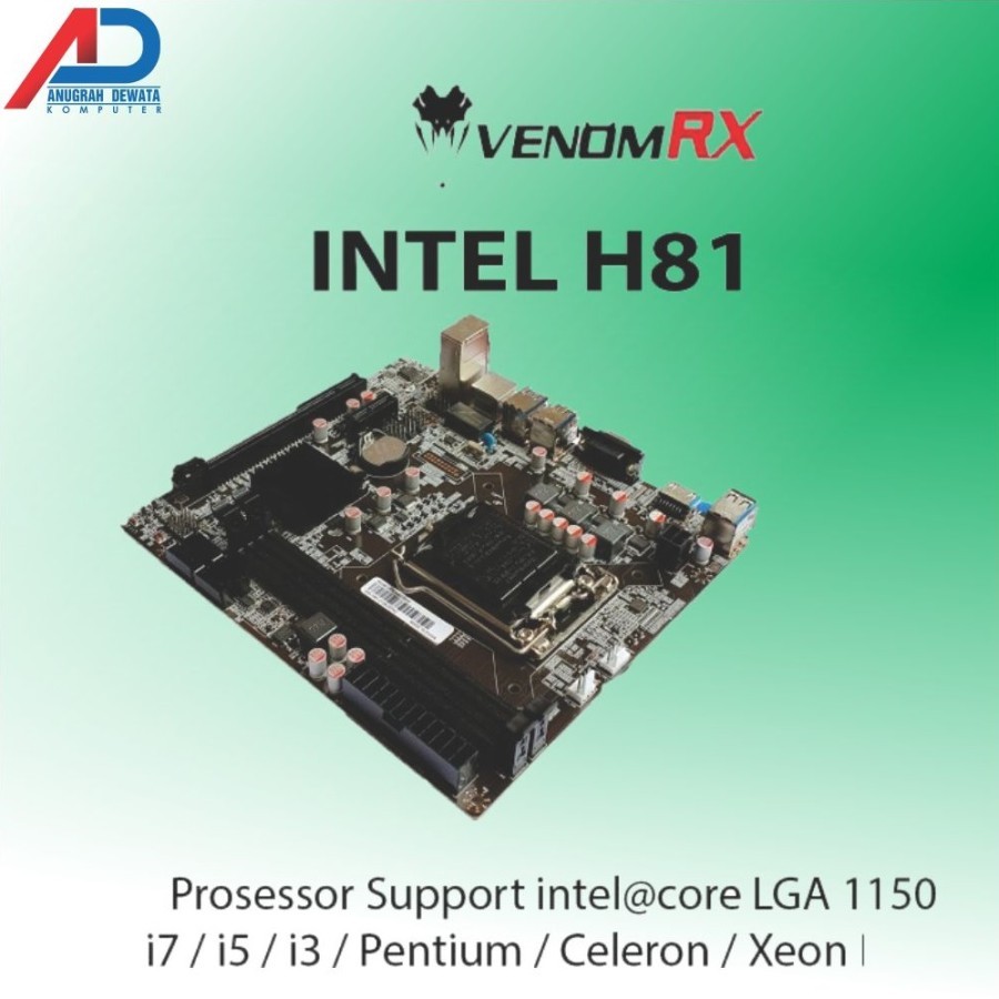 Jual MOTHERBOARD H81 VENOM RX LGA 1150 NVME | Shopee Indonesia