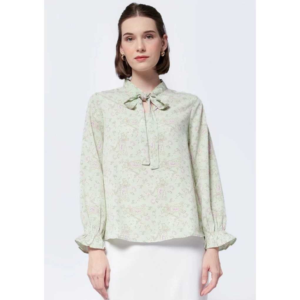 Jual EXECUTIVE BLOUSE lengan Panjang atasan wanita baju kerja | Shopee ...