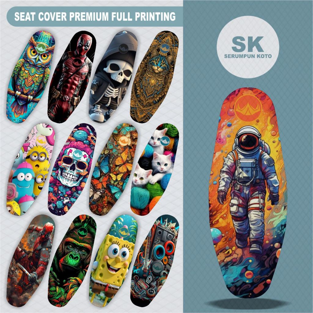 Jual SARUNG COVER JOK MOTOR FULL PRINT WATERPROOF VARIO 125 150 160 PCX ...