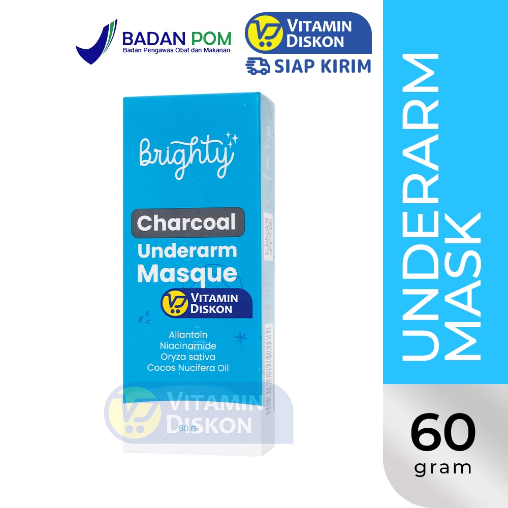 Jual BRIGHTY CHARCOAL UNDERARM MASQUE 60 GR | Shopee Indonesia