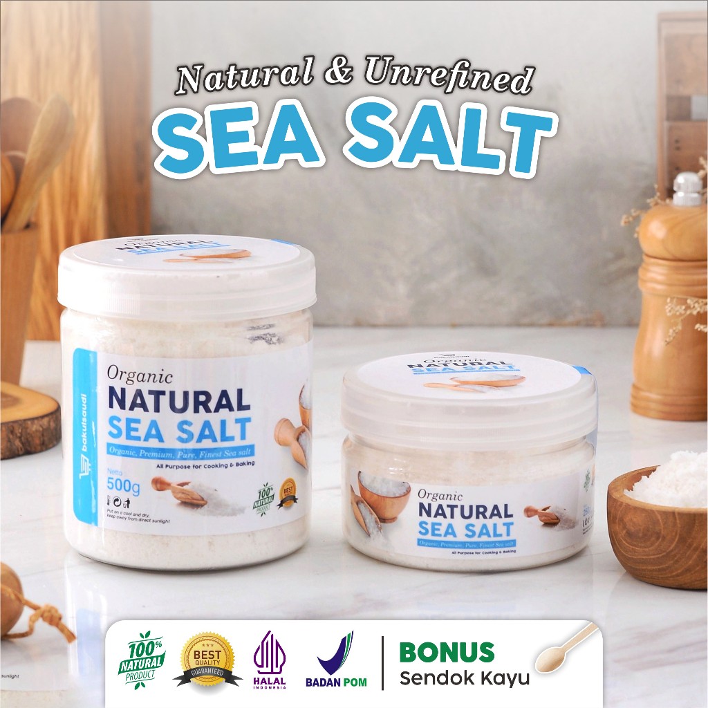 Jual Sea Salt Pure Organic Garam Laut Alami Premium Asli 100% / Seasalt ...
