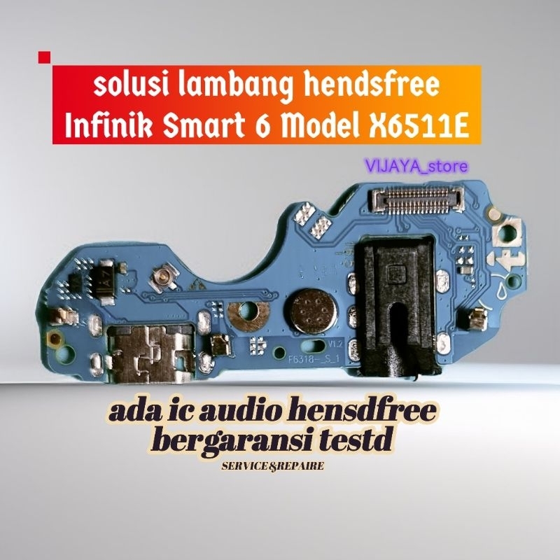 Jual Konektor Cas Papan pcb Konektor Cas Mic Ic audio Infinik Smart 6 X6511E | Shopee Indonesia