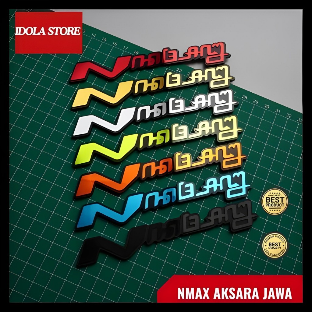 Jual 2PCS EMBLEM NMAX AKSARA JAWA LOGO NMAX JAWA AKSARA JAWA 3D ...