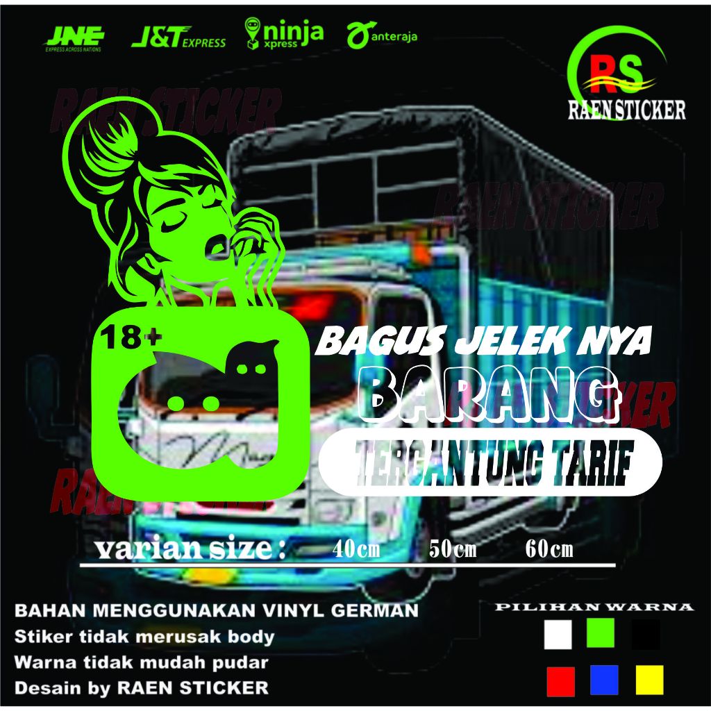 Jual STICKER CUTTING KATA KATA BAGUS JELEKNYA BARANG TERGANTUNG TARIF ...