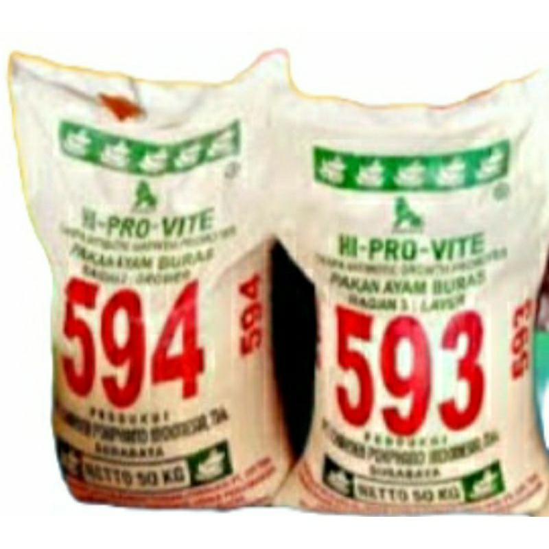 Jual HI PRO VITE 593&594 PAKAN AYAM BANGKOK DEWASA PUR JANTAN DAN ...