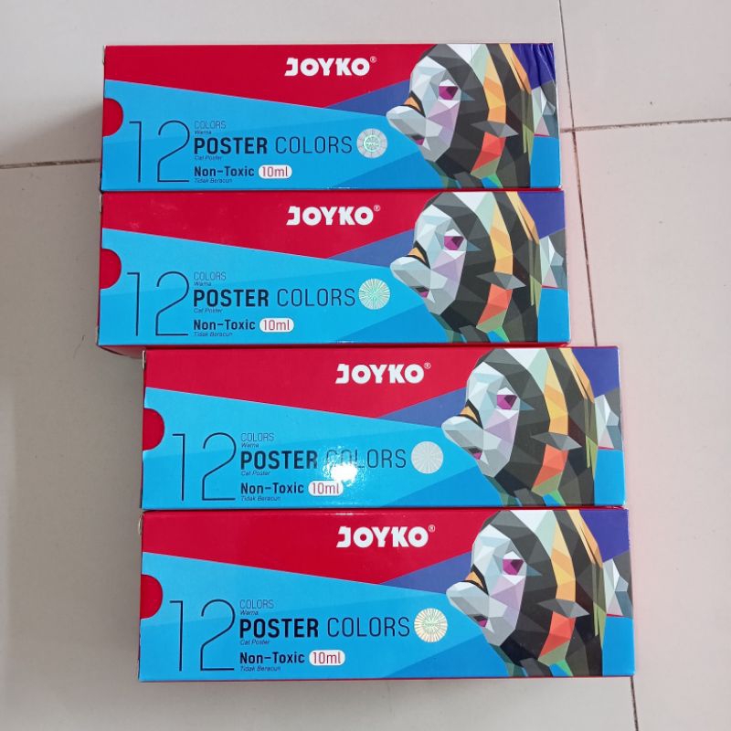 Jual Cat Poster Joyko 10ml 12 Warna Botol ( Set ) SF6 | Shopee Indonesia