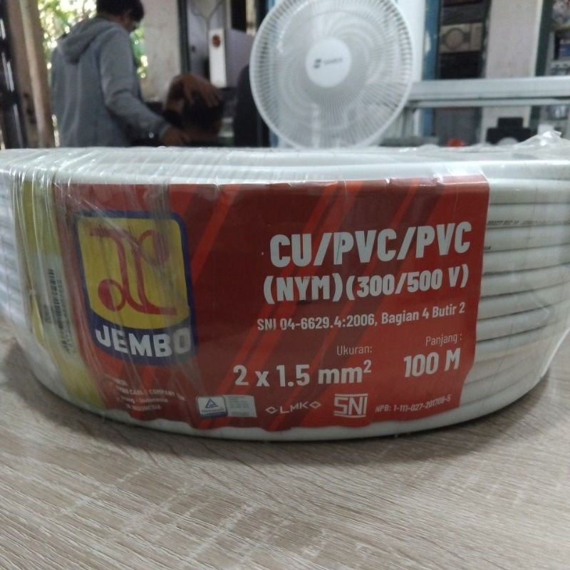 Jual kabel NYM 2X1,5 @100 jembo | Shopee Indonesia
