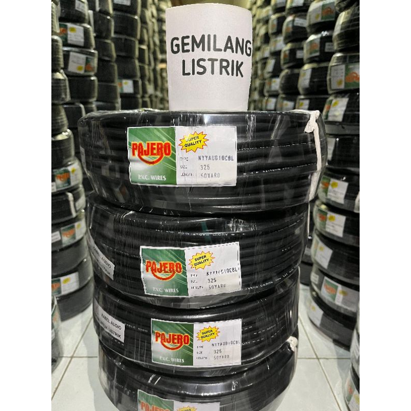 Jual Kabel PAJERO Listrik 3x2,5mm (50yard/RoLL) isi 3 serabut tebal ...
