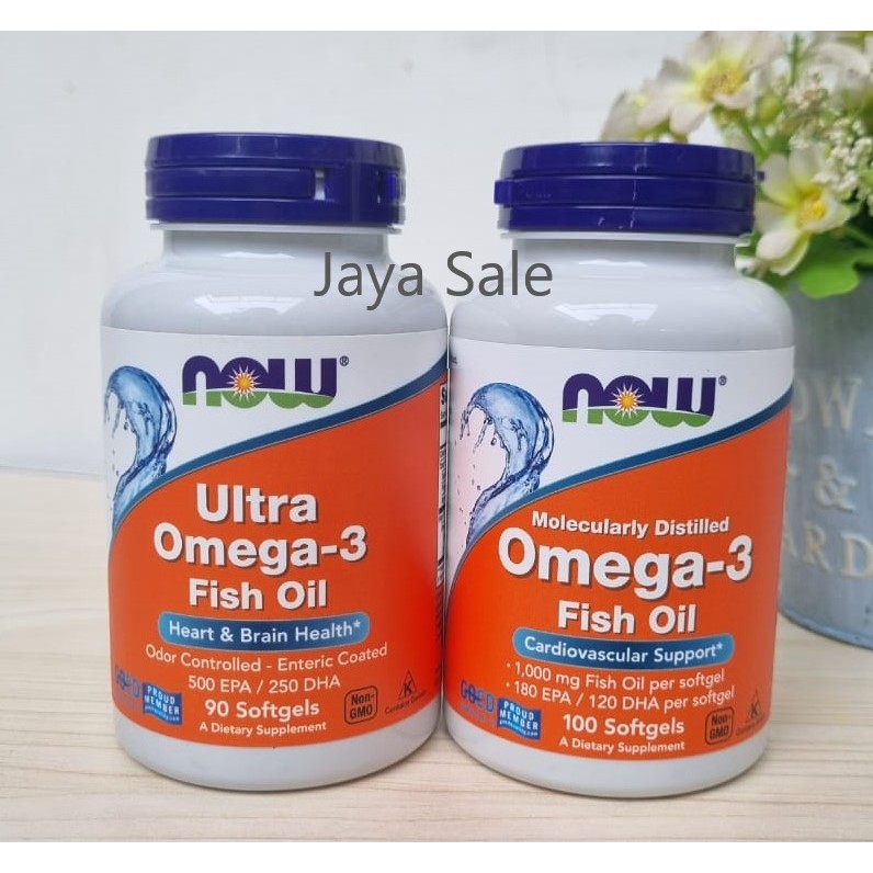 Jual NOW OMEGA 3 100 SOFTGELS NOW OMEGA 3 200 SOFTGELS Now Foods Ultra ...