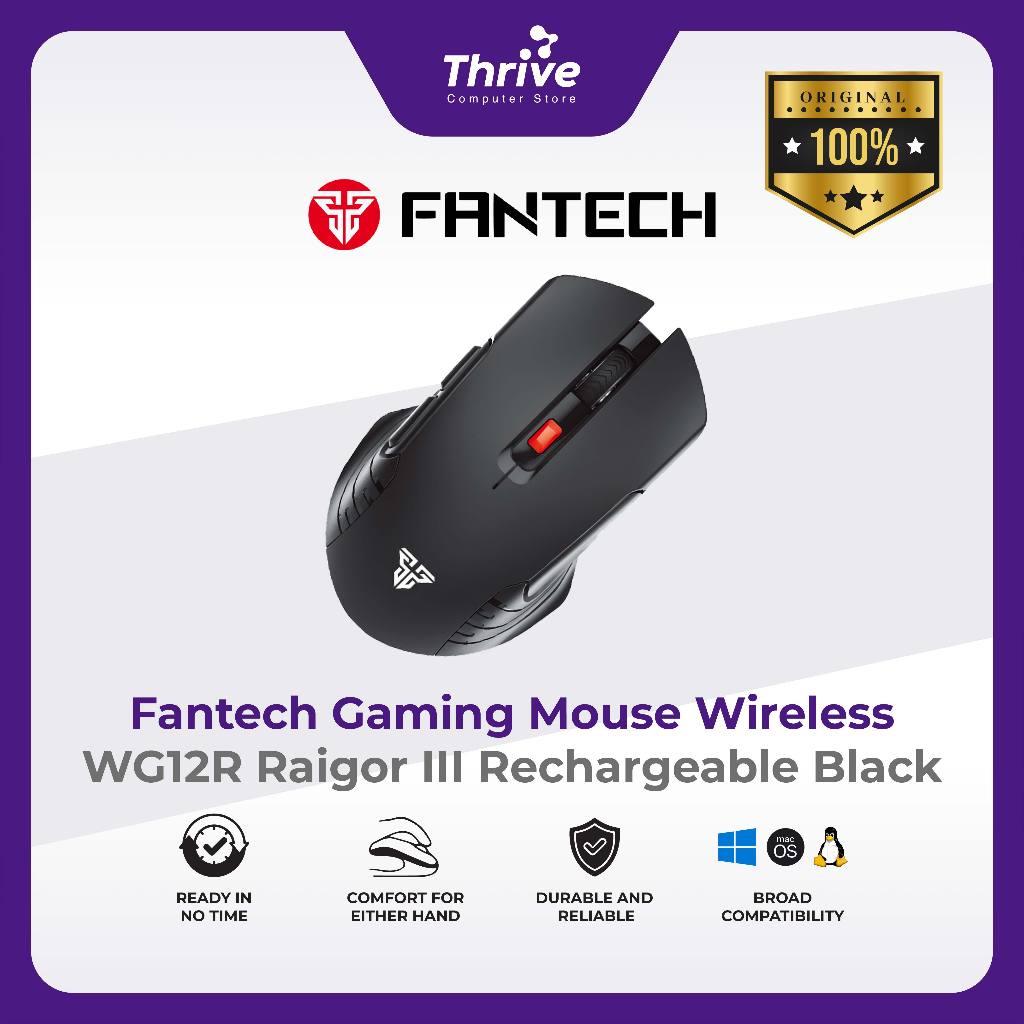 Jual Wireless Gaming Mouse - Fantech RAIGOR III WG12R Rechargeable ...