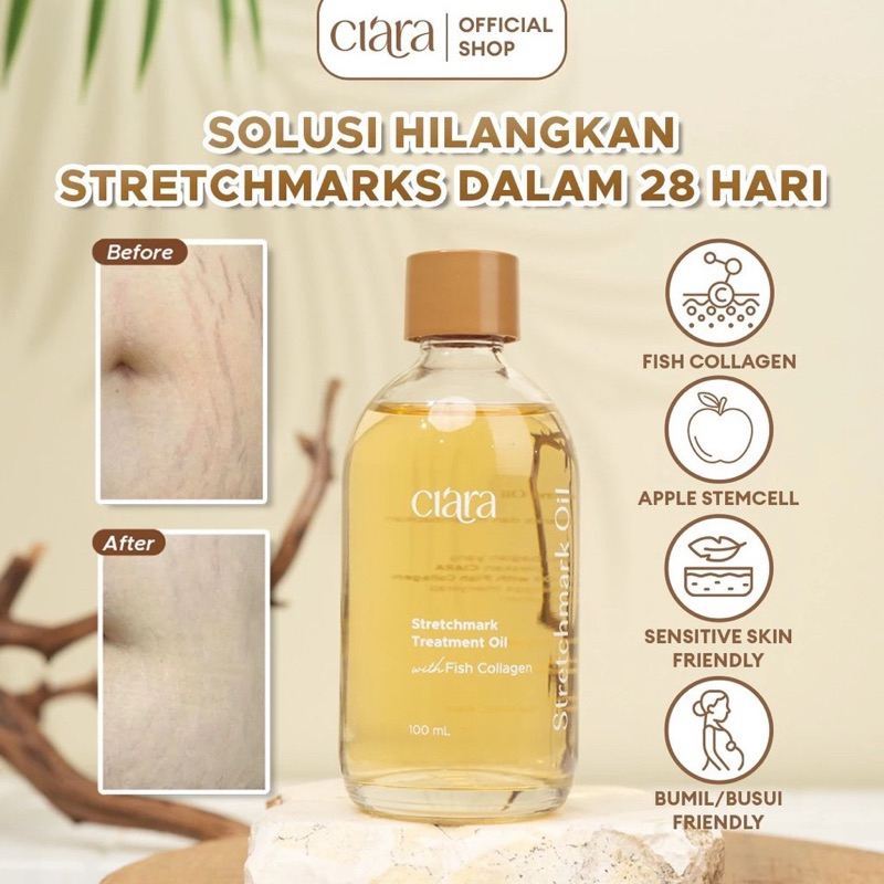 Jual CIARA Stretchmark Treatment Oil 100 ml | Shopee Indonesia
