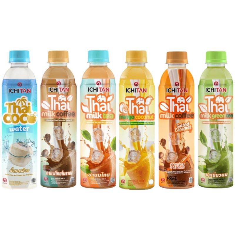Jual (instant saja) ICHITAN minuman Thailand thai tea Brown Sugar Coffe latte Milk green tea ...