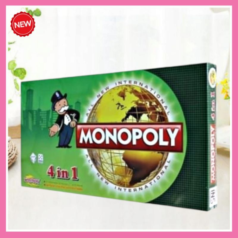 Jual Mainan Monopoly Internasional 4 in 1 Mainan Edukasi Anak Monopoli ...