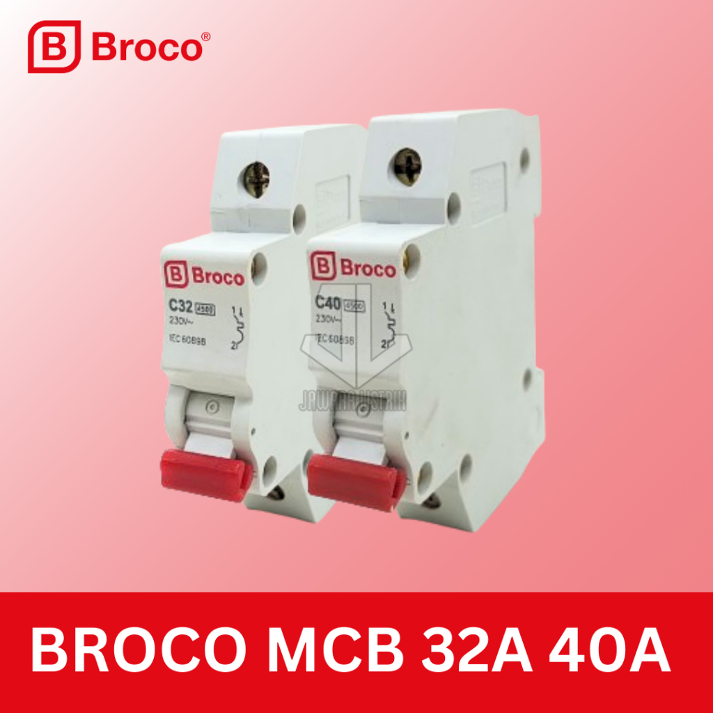 Jual BROCO MCB (MINIATURE CIRCUIT BREAKER) 32A 40A | Shopee Indonesia
