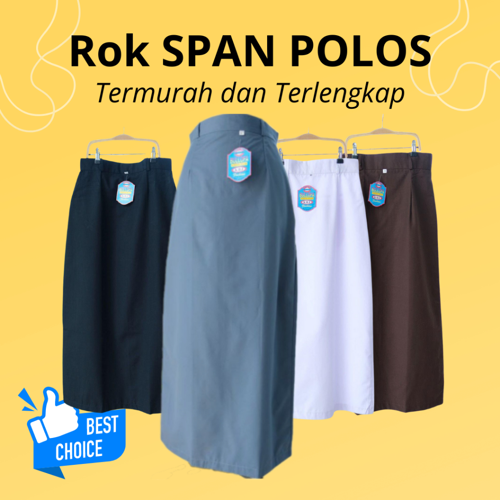Jual Rok Span SMA/SMK Model A Seragam Sekolah Merk BULLOFA | Shopee ...